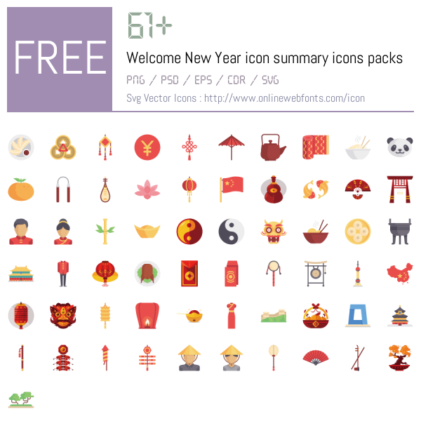 +61 Welcome New Year icon summary Icons Packs Free Downloads ...