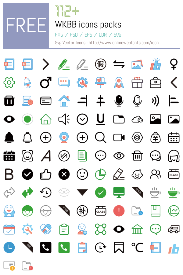 +112 WKBB Icons Packs Free Downloads - OnlineWebFonts.COM
