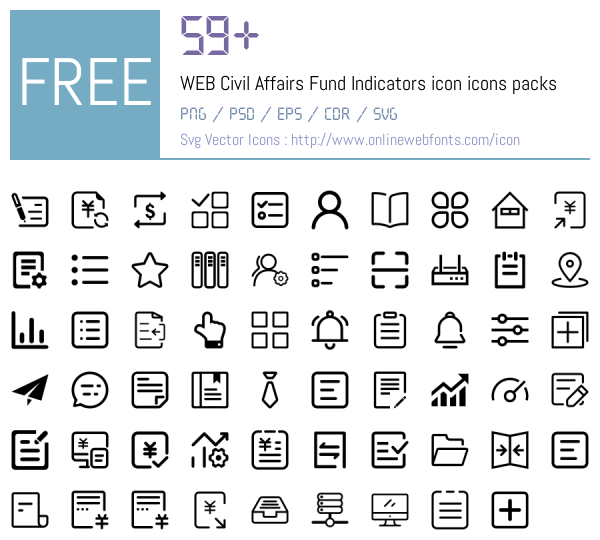 +59 WEB Civil Affairs Fund Indicators icon Icons Packs Free Downloads ...