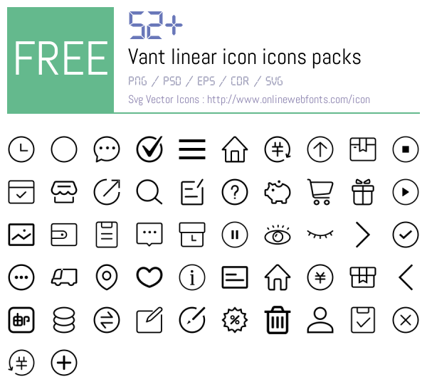 +52 Vant linear icon Icons Packs Free Downloads - OnlineWebFonts.COM