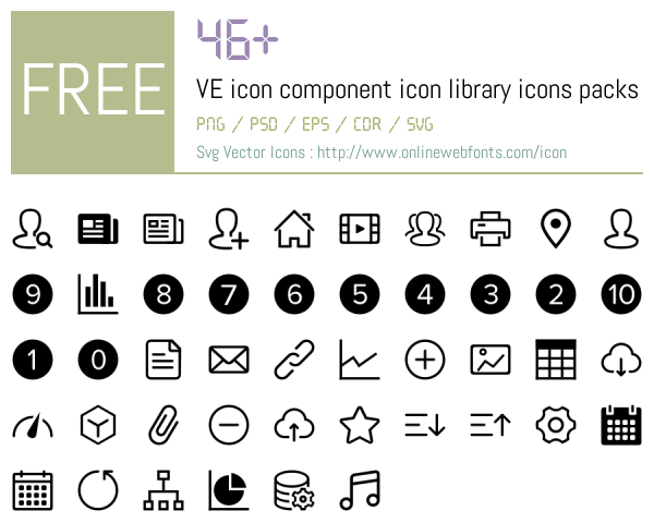 +46 VE icon component icon library Icons Packs Free Downloads ...