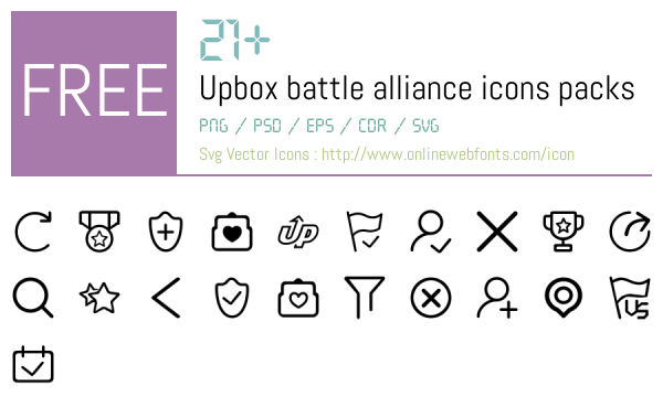 +21 Upbox battle alliance Icons Packs Free Downloads - OnlineWebFonts.COM