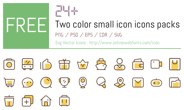 +24 Two color small icon Icons Packs Free Downloads - OnlineWebFonts.COM
