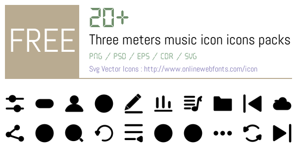 +20 Three meters music icon Icons Packs Free Downloads - OnlineWebFonts.COM