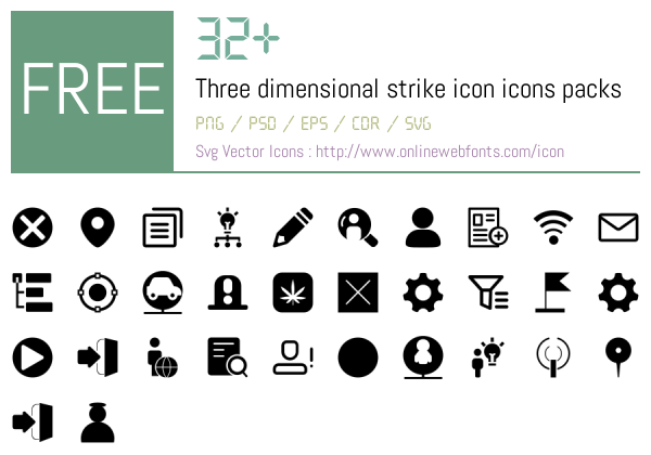 +32 Three dimensional strike icon Icons Packs Free Downloads ...