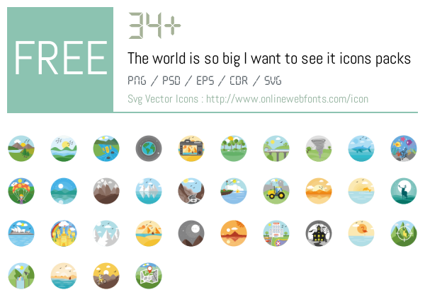 +34 The world is so big I want to see it Icons Packs Free Downloads ...
