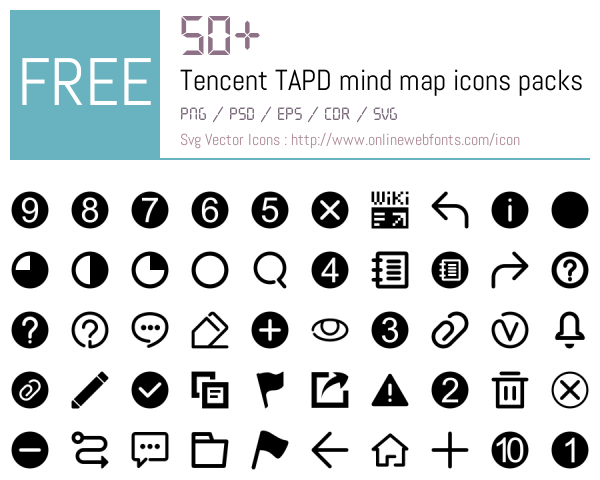 +50 Tencent TAPD mind map Icons Packs Free Downloads - OnlineWebFonts.COM