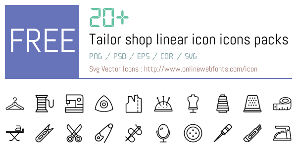 +20 Tailor shop linear icon Icons Packs Free Downloads - OnlineWebFonts.COM