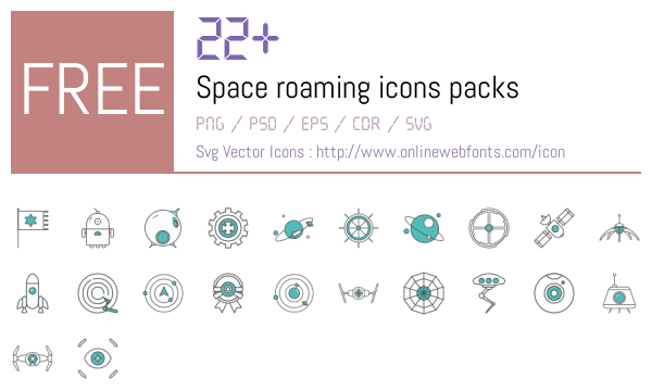 +22 Space roaming Icons Packs Free Downloads - OnlineWebFonts.COM