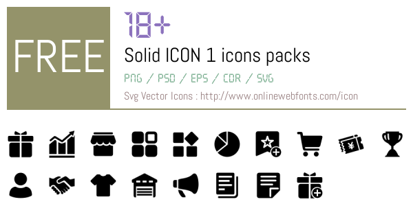 +18 Solid ICON 1 Icons Packs Free Downloads - OnlineWebFonts.COM