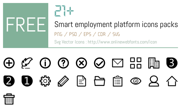 +21 Smart employment platform Icons Packs Free Downloads ...