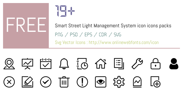 +19 Smart Street Light Management System icon Icons Packs Free ...