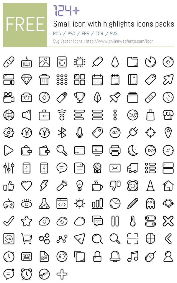 +124 Small icon with highlights Icons Packs Free Downloads ...