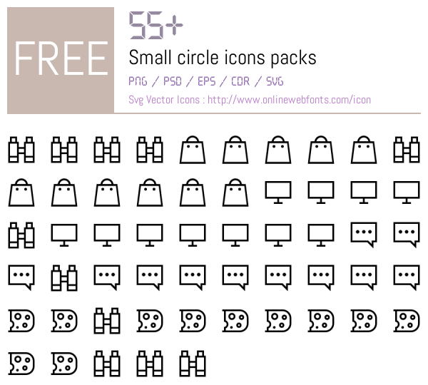 +55 Small circle Icons Packs Free Downloads - OnlineWebFonts.COM