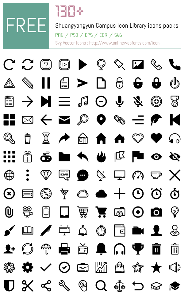 +130 Shuangyangyun Campus Icon Library Icons Packs Free Downloads ...