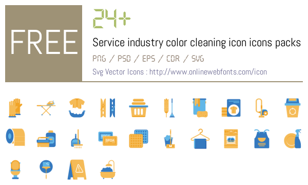 +24 Service industry color cleaning icon Icons Packs Free Downloads ...