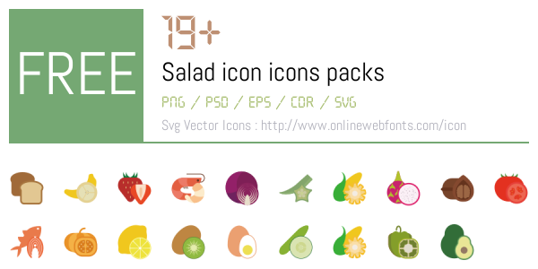 +19 Salad icon Icons Packs Free Downloads - OnlineWebFonts.COM