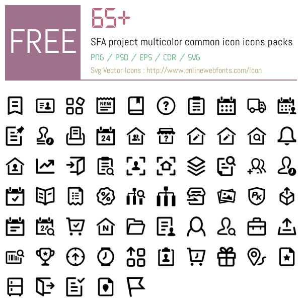 +65 SFA project multicolor common icon Icons Packs Free Downloads ...