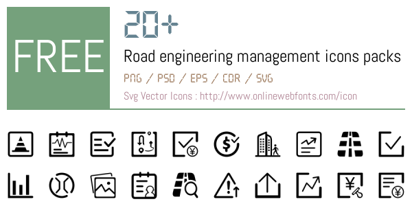 +20 Road engineering management Icons Packs Free Downloads ...