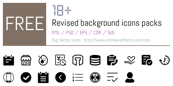 +18 Revised background Icons Packs Free Downloads - OnlineWebFonts.COM