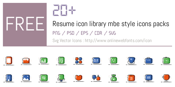 +20 Resume icon library mbe style Icons Packs Free Downloads ...