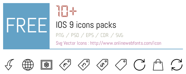 +10 IOS 9 Icons Packs Free Downloads - OnlineWebFonts.COM