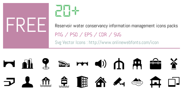 +20 Reservoir water conservancy information management Icons Packs Free ...