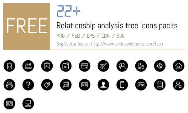 +22 Relationship analysis tree Icons Packs Free Downloads ...