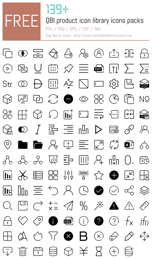 +139 QBI product icon library Icons Packs Free Downloads ...