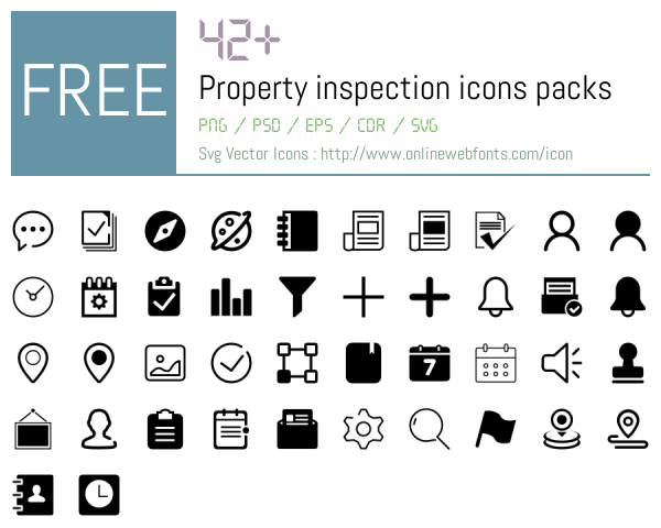 +42 Property inspection Icons Packs Free Downloads - OnlineWebFonts.COM