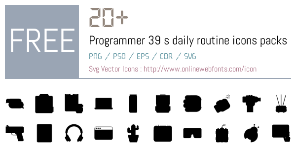 +20 Programmer 39 s daily routine Icons Packs Free Downloads ...