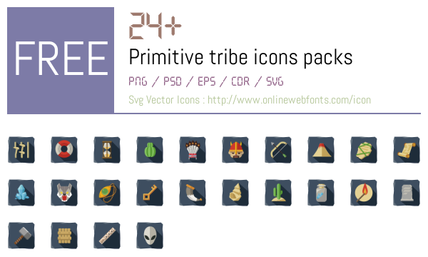 +24 Primitive tribe Icons Packs Free Downloads - OnlineWebFonts.COM