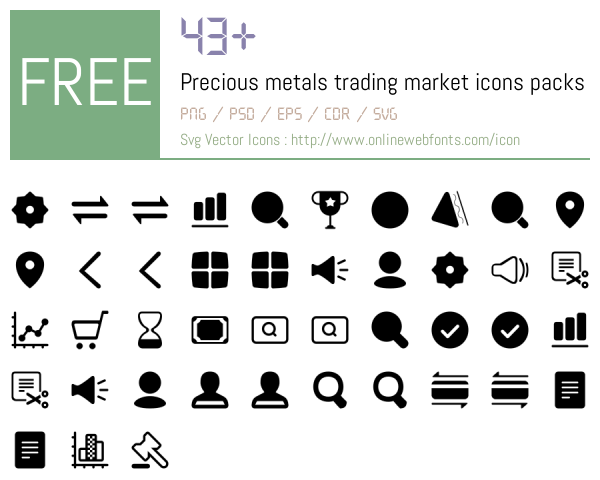 +43 Precious metals trading market Icons Packs Free Downloads ...