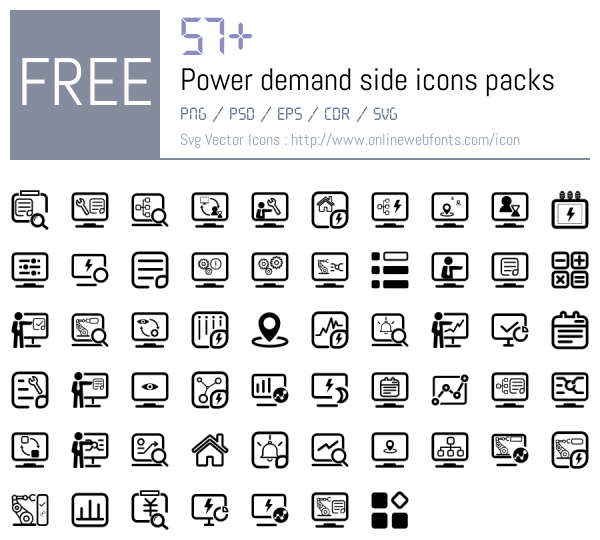 +57 Power demand side Icons Packs Free Downloads - OnlineWebFonts.COM