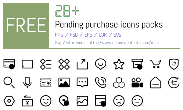 +28 Pending purchase Icons Packs Free Downloads - OnlineWebFonts.COM