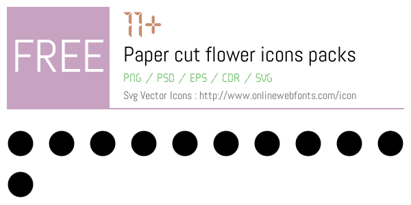 +11 Paper cut flower Icons Packs Free Downloads - OnlineWebFonts.COM