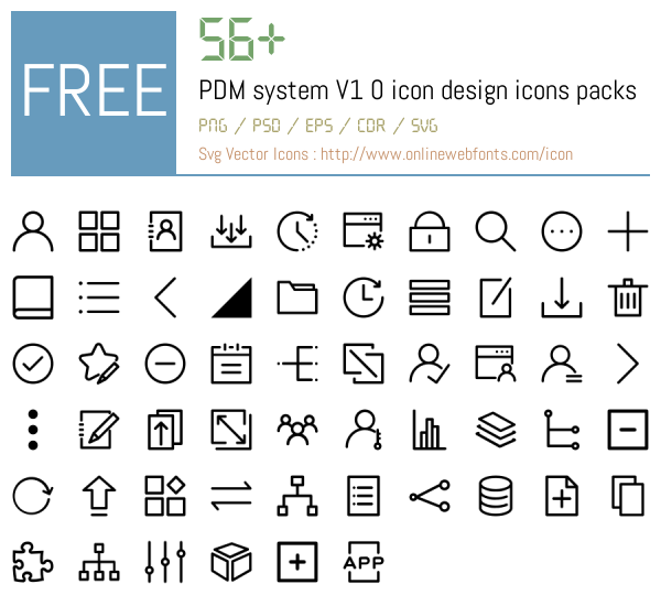 +56 PDM system V1 0 icon design Icons Packs Free Downloads ...