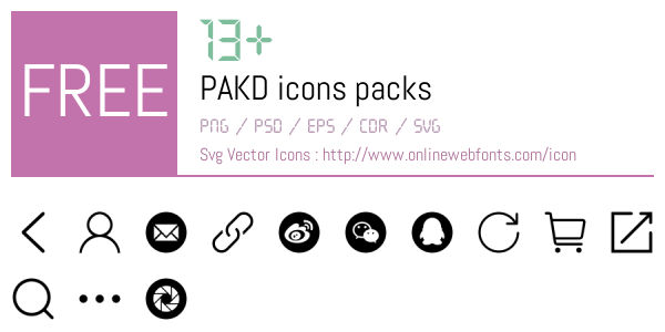 +13 PAKD Icons Packs Free Downloads - OnlineWebFonts.COM