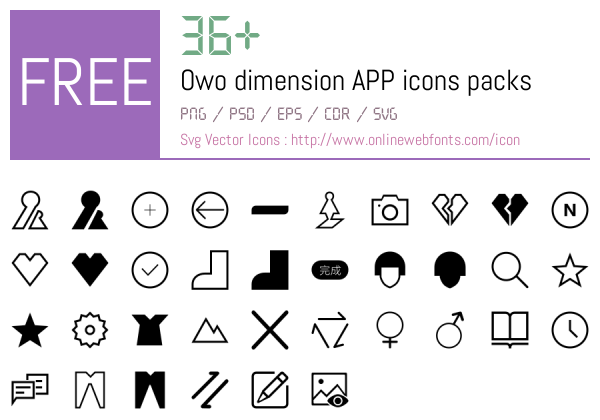 +36 Owo dimension APP Icons Packs Free Downloads - OnlineWebFonts.COM