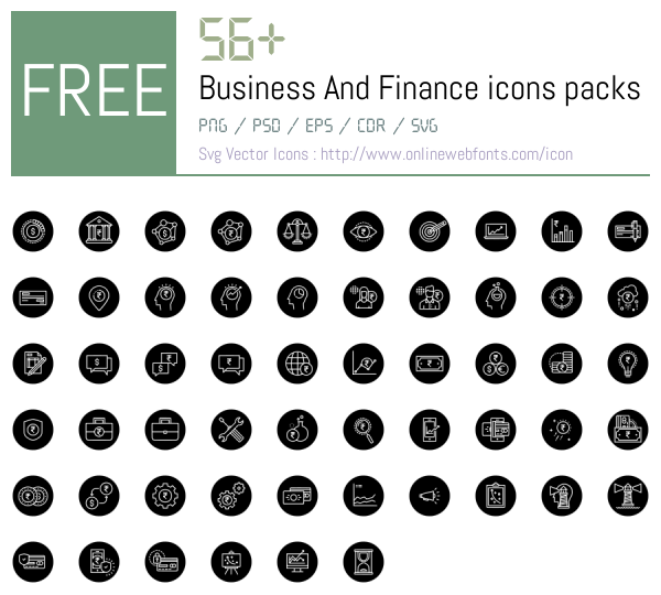 +56 Business And Finance Icons Packs Free Downloads - OnlineWebFonts.COM