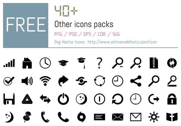 +40 Other Icons Packs Free Downloads - OnlineWebFonts.COM