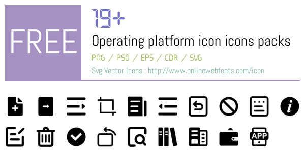 +19 Operating platform icon Icons Packs Free Downloads - OnlineWebFonts.COM