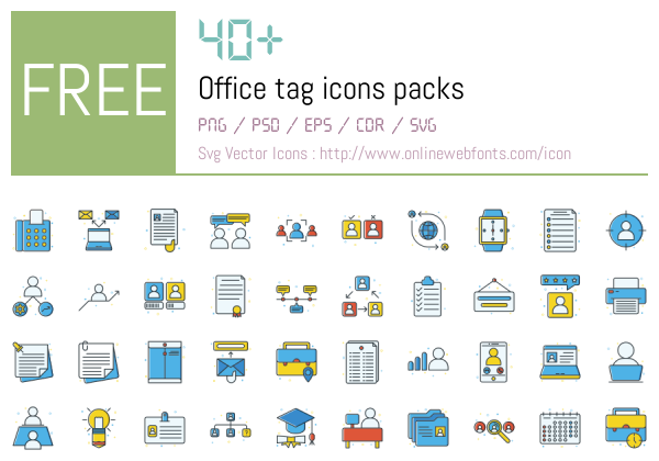 +40 Office tag Icons Packs Free Downloads - OnlineWebFonts.COM