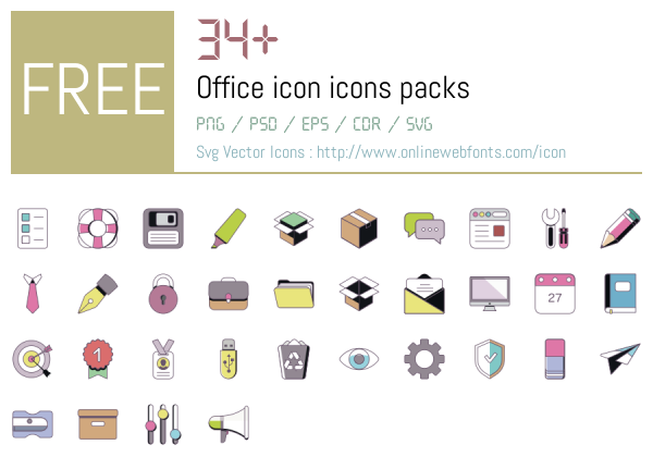 +34 Office icon Icons Packs Free Downloads - OnlineWebFonts.COM