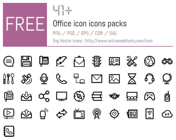 +41 Office icon Icons Packs Free Downloads - OnlineWebFonts.COM