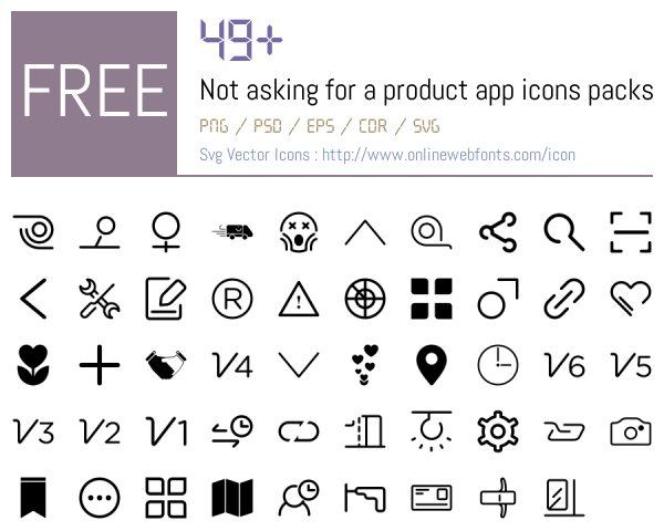 +49 Not asking for a product app Icons Packs Free Downloads ...