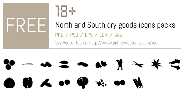 +18 North and South dry goods Icons Packs Free Downloads ...