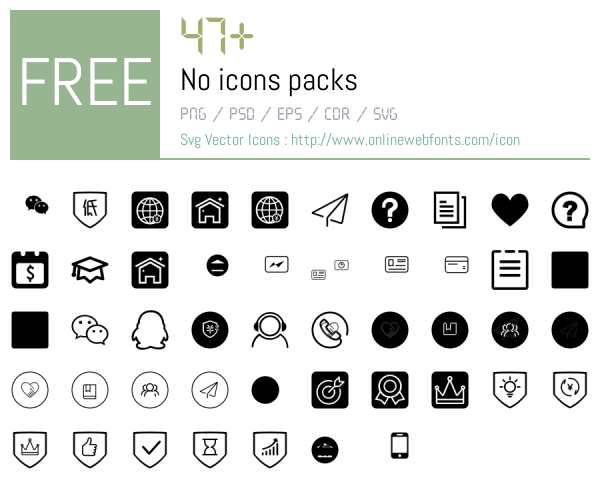 +47 No Icons Packs Free Downloads - OnlineWebFonts.COM