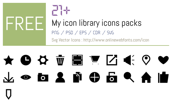 +21 My icon library Icons Packs Free Downloads - OnlineWebFonts.COM