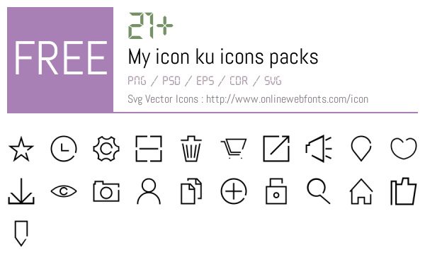 +21 My icon ku Icons Packs Free Downloads - OnlineWebFonts.COM
